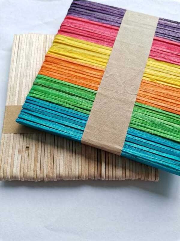 Popsicle Stick Plain / Colored (50Pcs) | Shopee Philippines