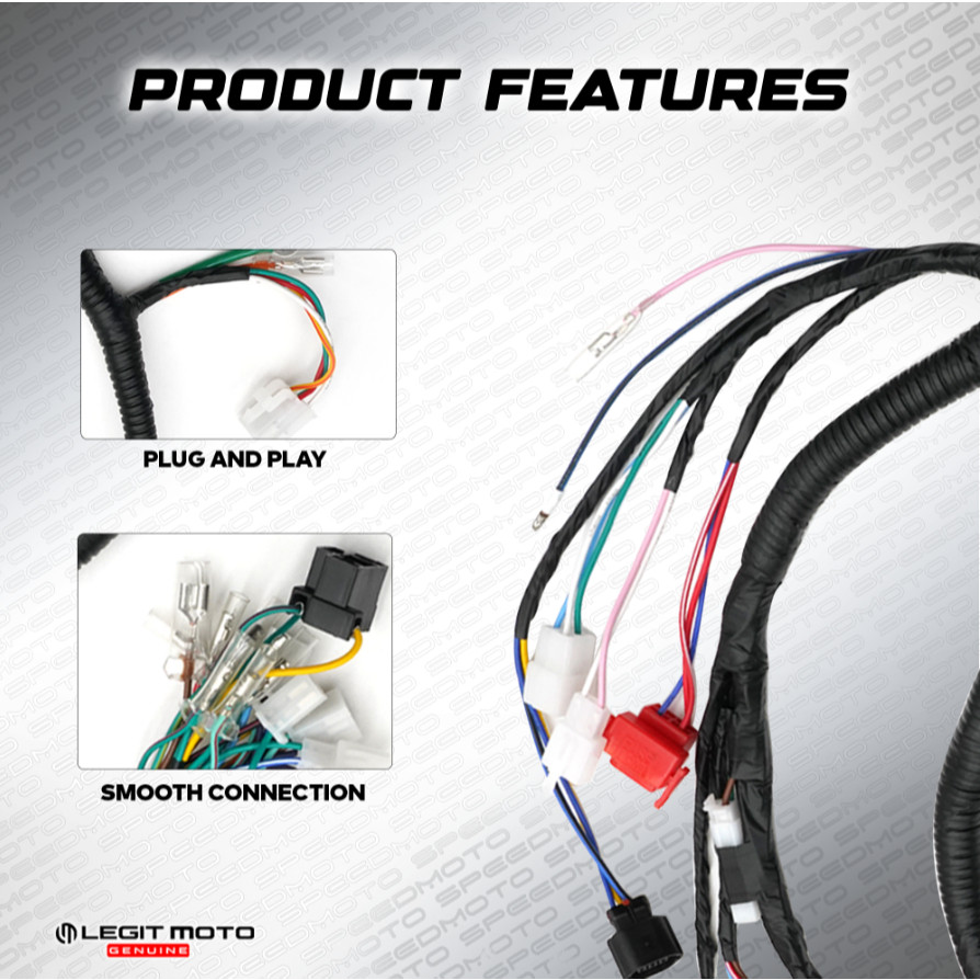 LEGITMOTO GENUINE YTX 125 WIRE HARNESS FOR YAMAHA YTX 125 MOTORCYCLE ...