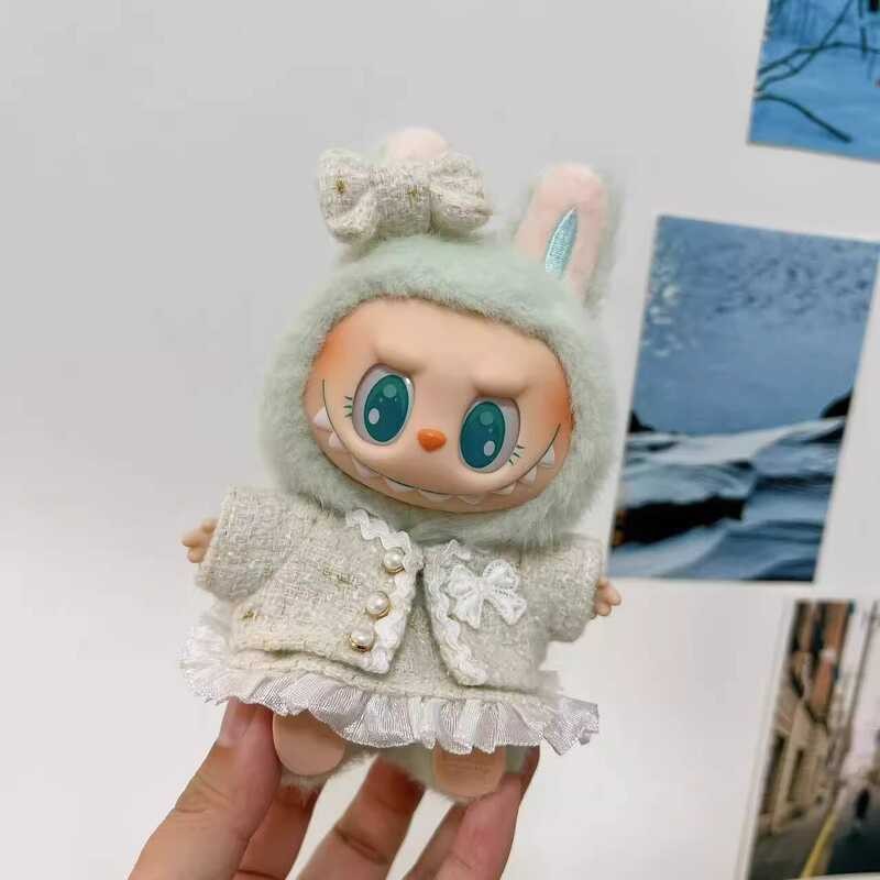 17Cm 2 ☆ Labubu Doll Clothes First Second Third Generation Vinyl Little ...