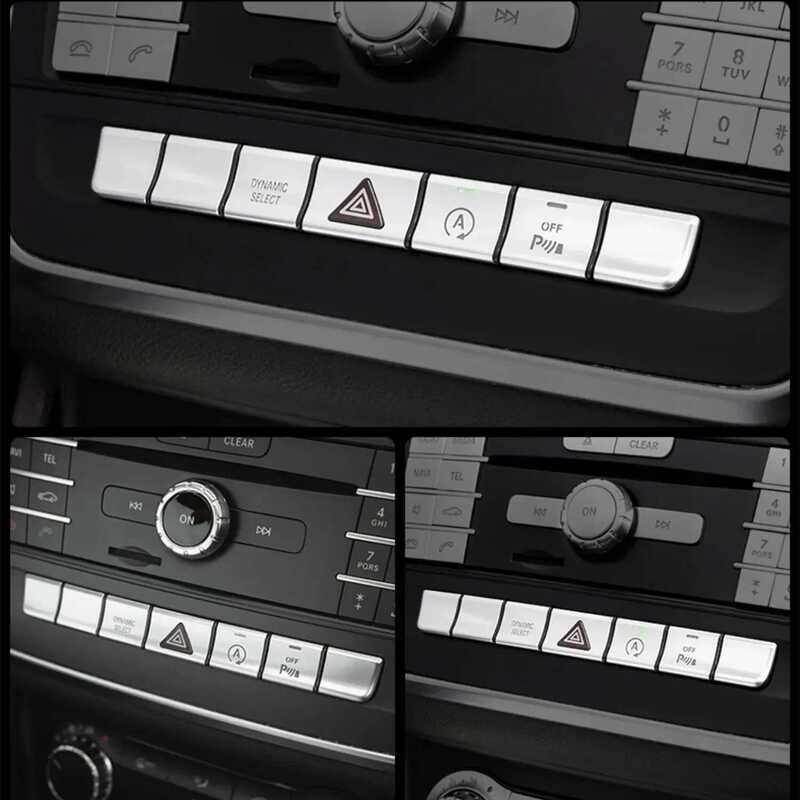 Tt Car Console Air Buttons Decals Trim For Mercedes Benz GLA X156 CLA ...