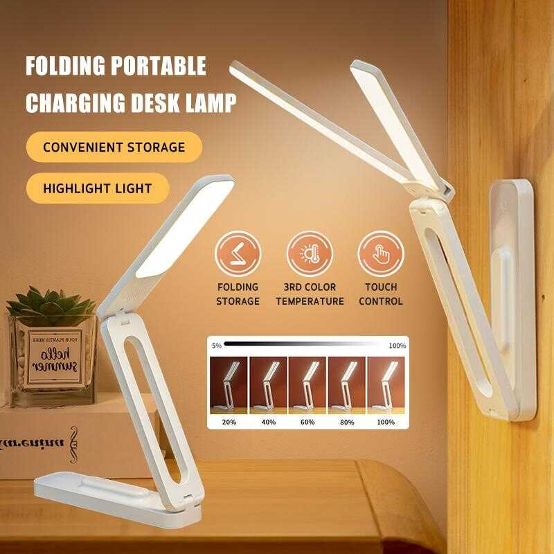 【Low Price】Double Head Folding Table Lamps Reading Desk Lamp Eye ...
