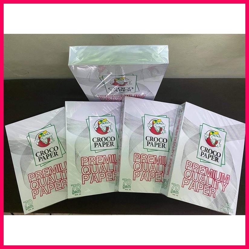Bond Paper Croco Brand 70gsm (set of 5 reams) | Shopee Philippines