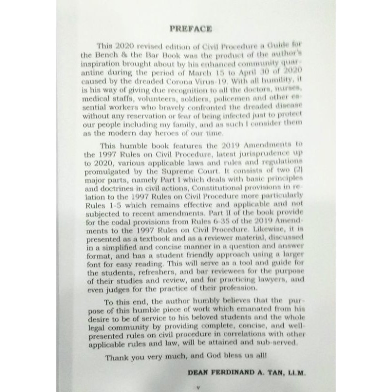 Tan (2020) - CivPro Book 1 - Civil Procedure Rules 1-35 - Guide for the ...