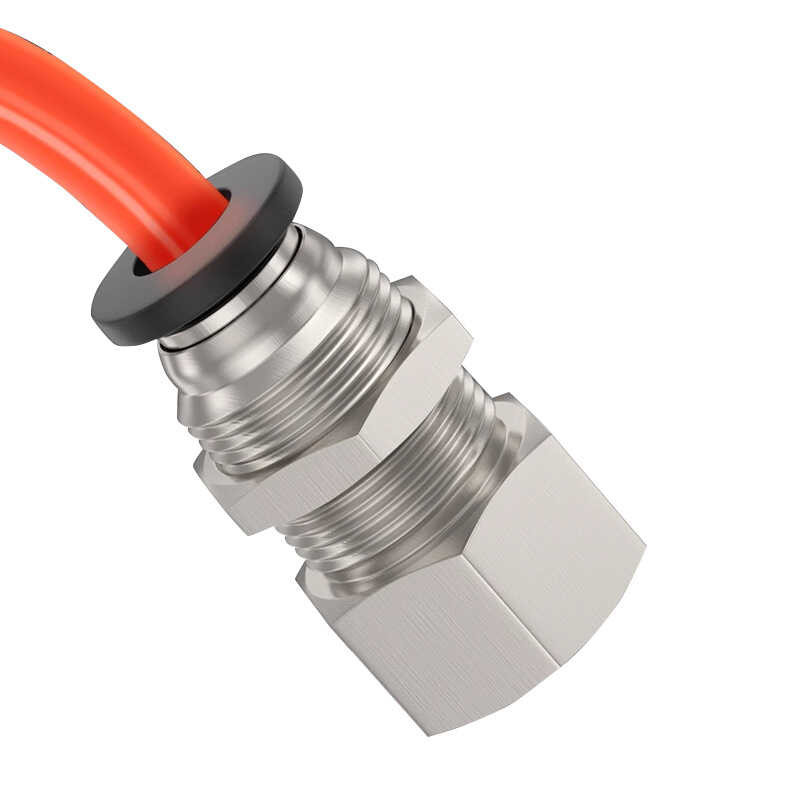 Internal Thread PMF Bulkhead Straight-through Quick Plug Connector 4 6 ...
