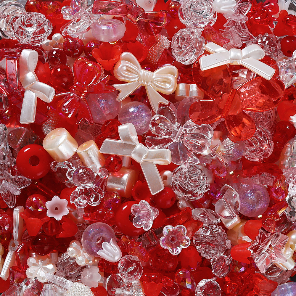 St.kunkka 20g Mixed Color Acrylic Beads Irregular Mixed material ...