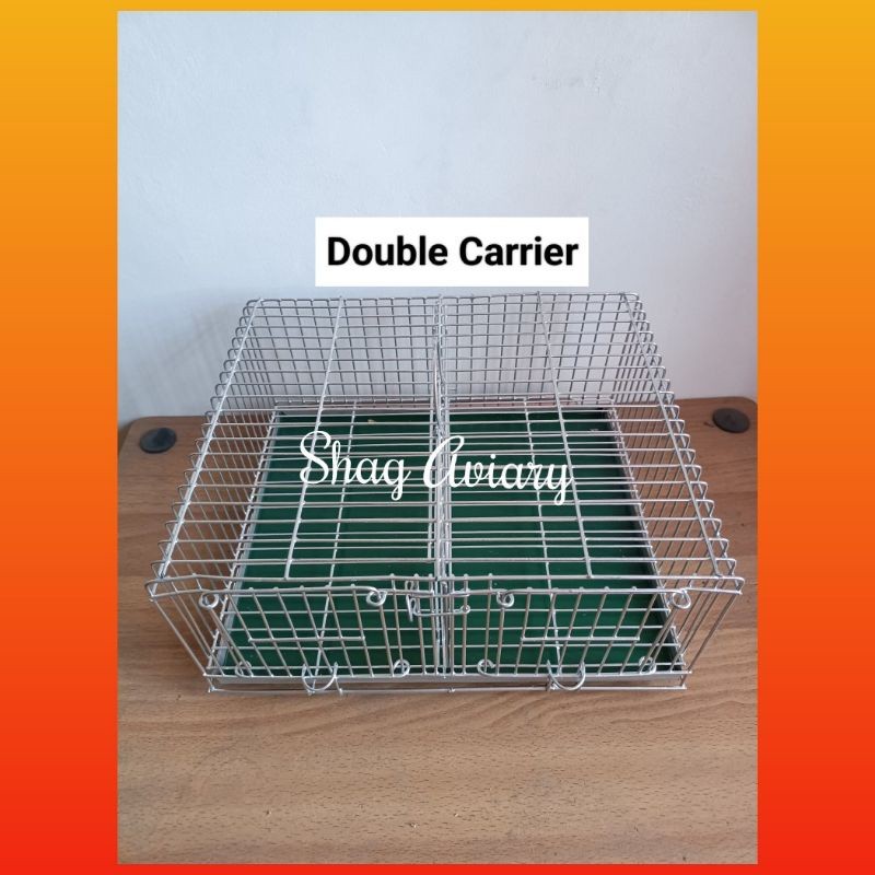 Cage Double Carrier Metal 5x10x12 inches | Shopee Philippines