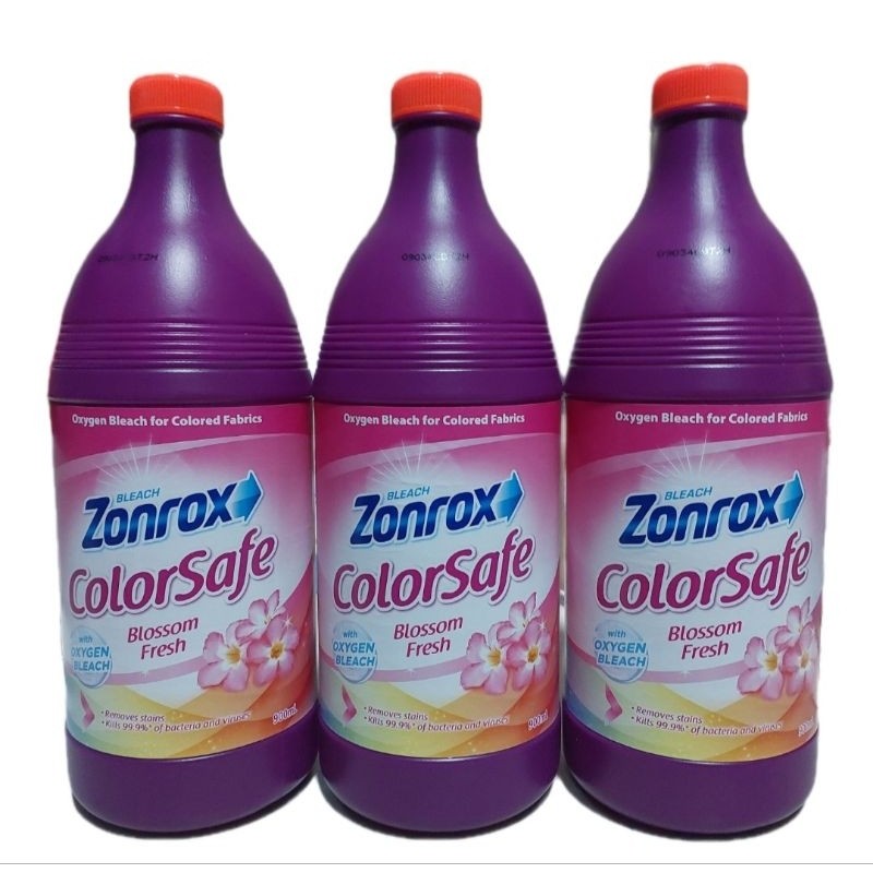 Zonrox Blossom Fresh Bleach Color Safe 900mL x 3 | Shopee Philippines