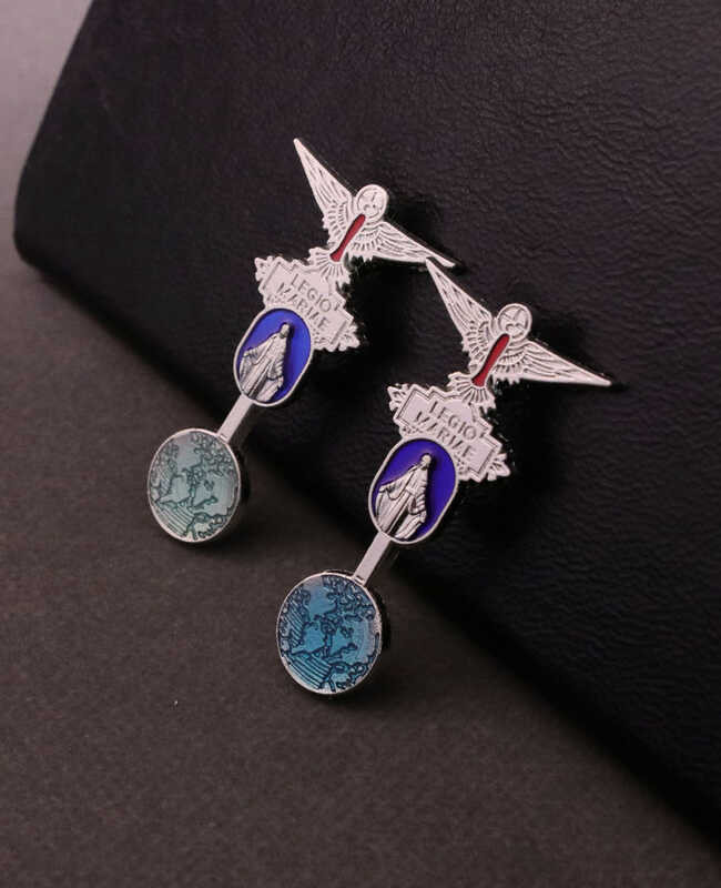 2Pcs Catholic Legio Mariae Brooches Holy Spirit Devotional Legion Of ...