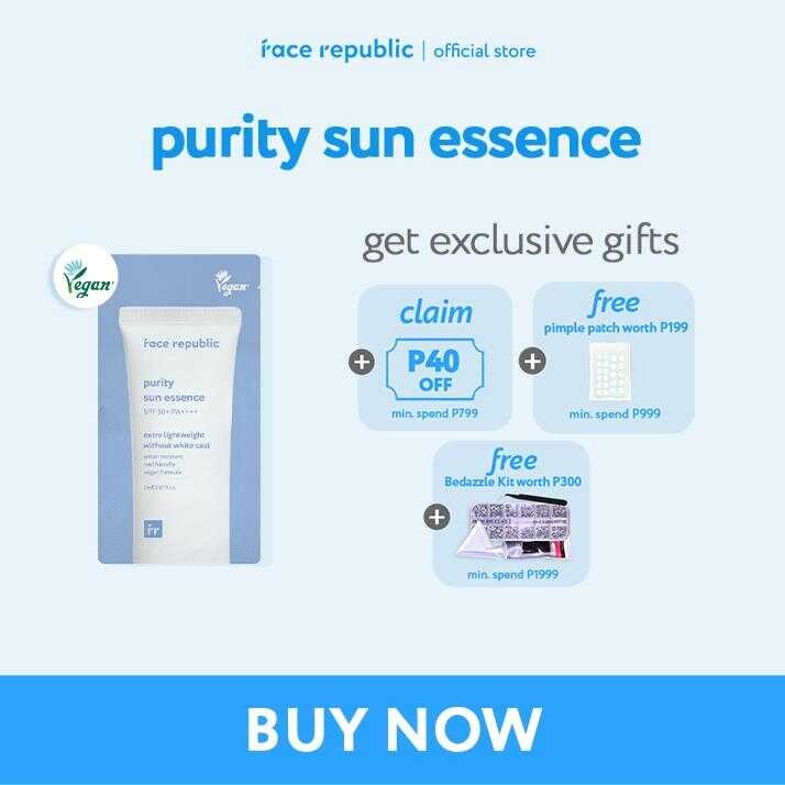 Face Republic Purity Sun Essence Spf50+ Pa++++ 2Ml | Shopee Philippines