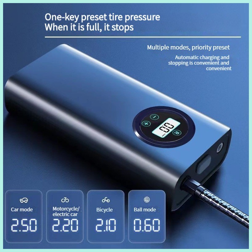 Xiaomi Air Compressor 150Psi Portable Electric Air Pump Tire Inflator ...