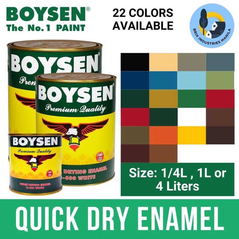 Boysen Quick Dry Enamel Paint 1 Liter And 4 Liters Premium Quality 23 ...