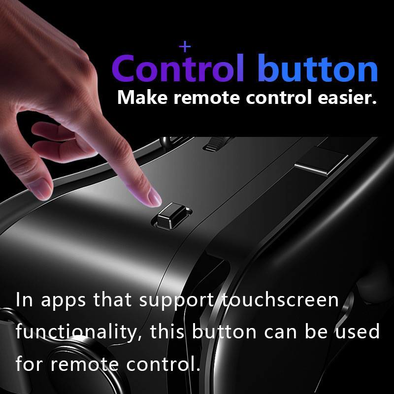 VRG Q8 VR Glasses 3D Virtual Reality Panoramic Large Screen VR Blue Light Headset Myopia ...