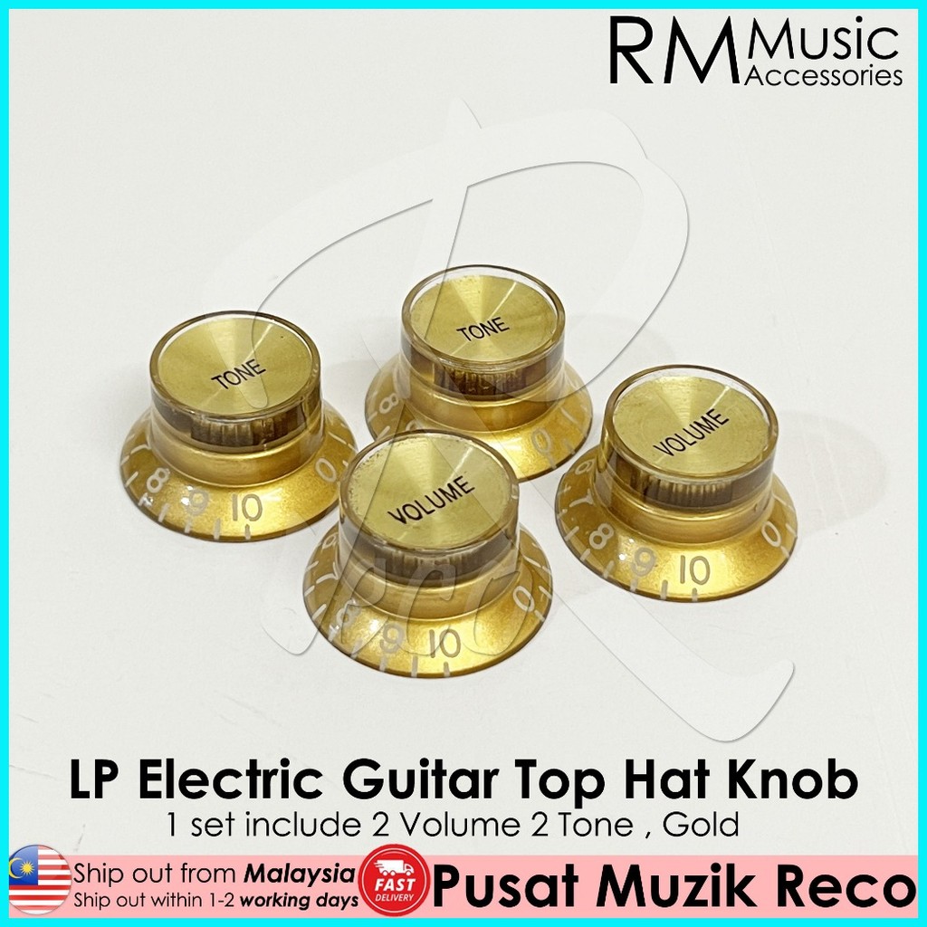RM LP Electric Top Hat Knob Volume Tone Control Knob 2 Volume 2 Tone ...