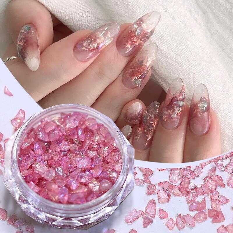 BORN PRETTY 1Box Glass Crystal Crushed Stone Jewelry DIY Nail Art ...