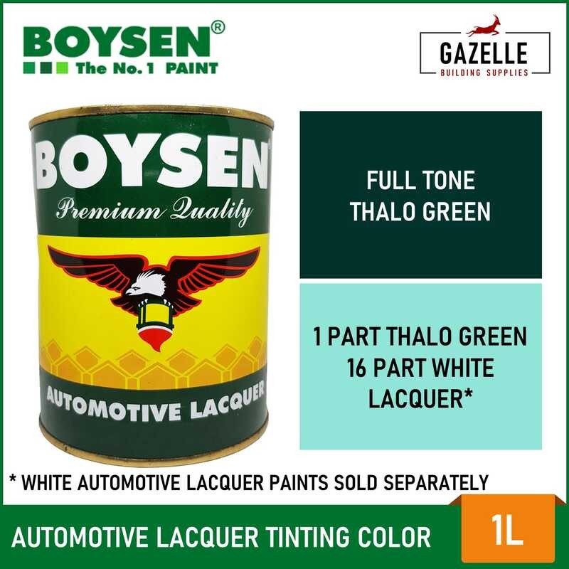 Boysen Automotive Lacquer Tinting Color Thalo Green B L | Shopee ...