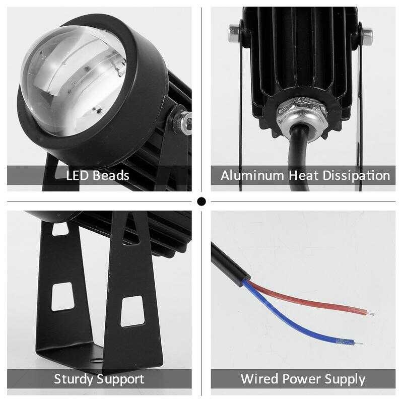 E48 Spotlight 5W LED Spotlights Ip65 Waterproof Narrow Beam Floodlight ...