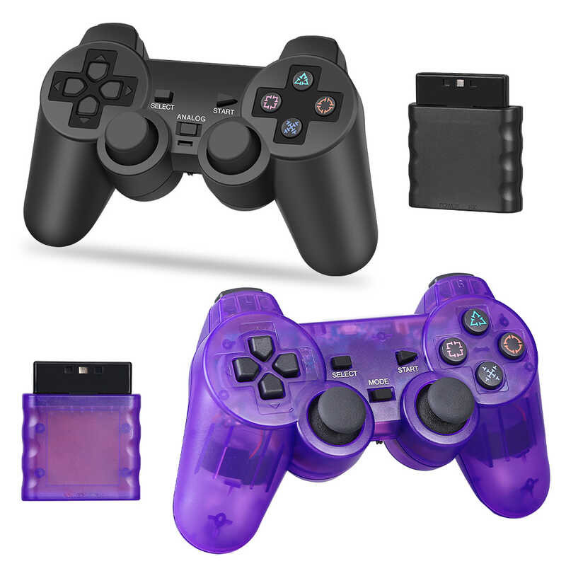 Walang Wire Controller Para Sa Ps2/Ps1 Gamepad Dual Vibration Shock For ...