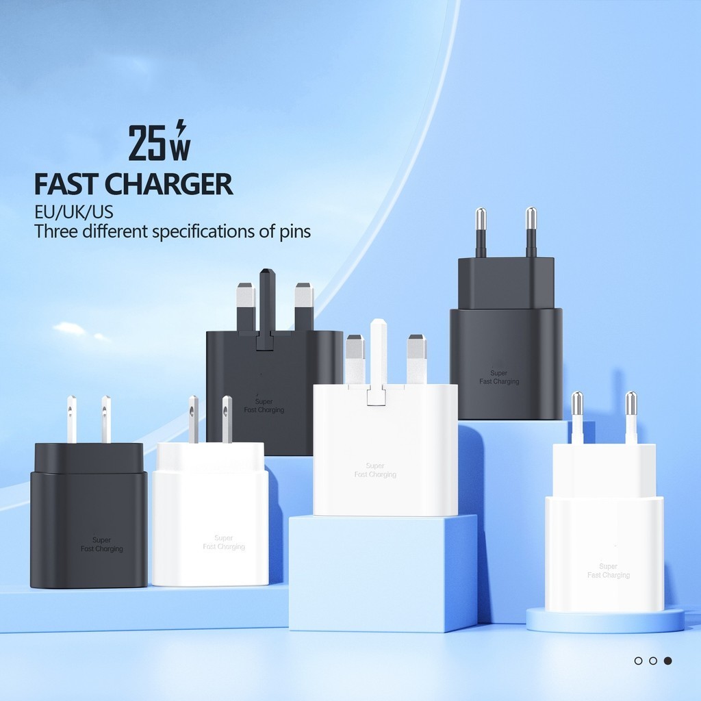 EU UK US 25W Super Fast Charger USB C Chargers USB Type C Power ...