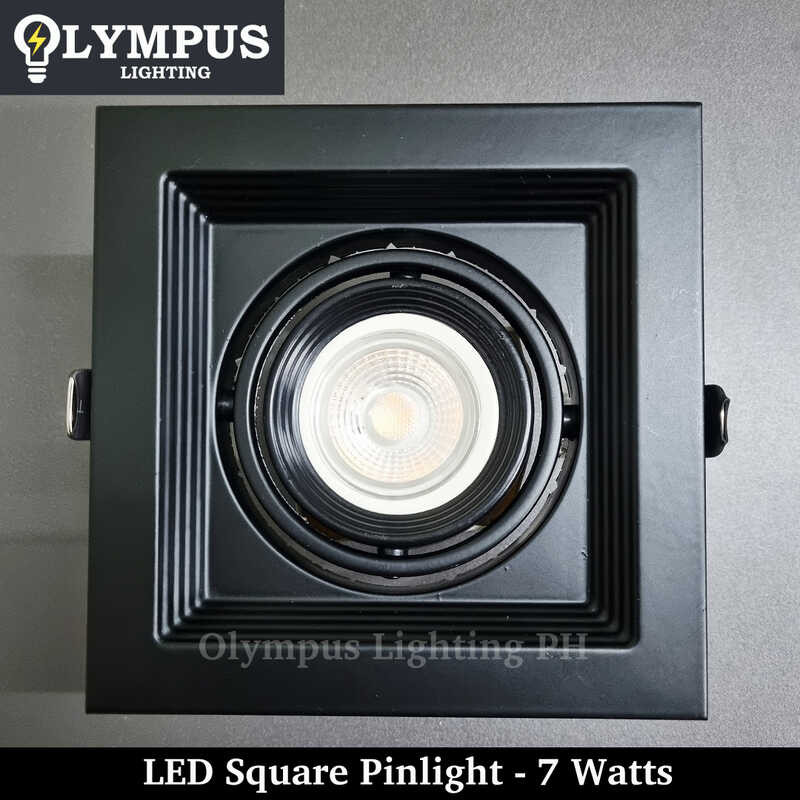 Olympus LED Slim Square Pinlight Downlight 7W (Replaceable Bulb ...