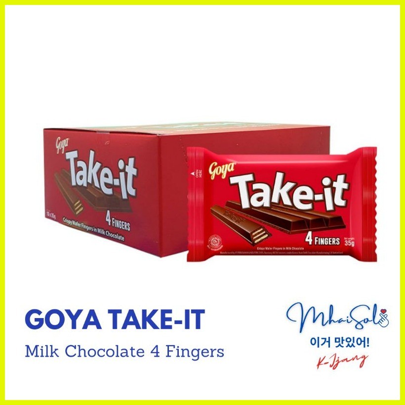 Goya Take-it Dark/Milk Chocolate 4 fingers | Shopee Philippines