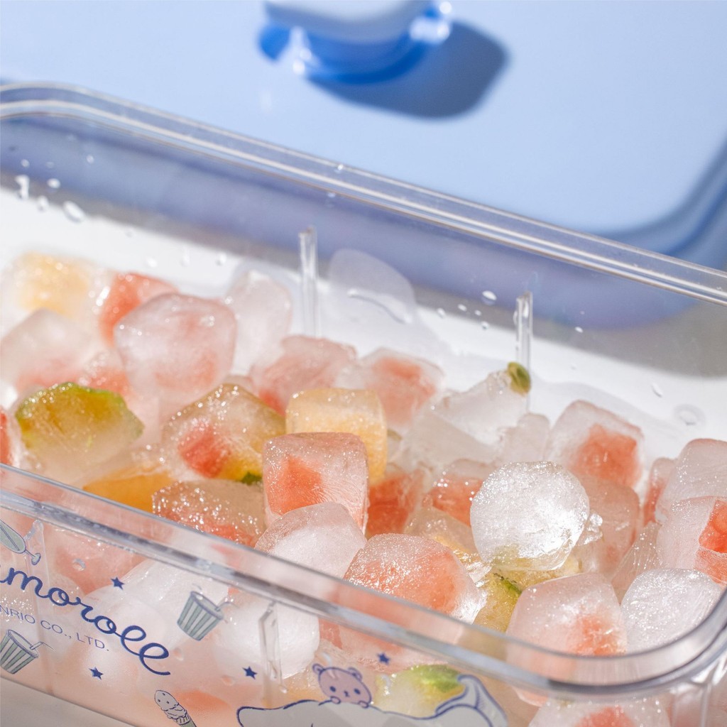 Sanrio Hello Kitty Push Ice Tray Food Grade Mold Kawaii Kuromi Home ...