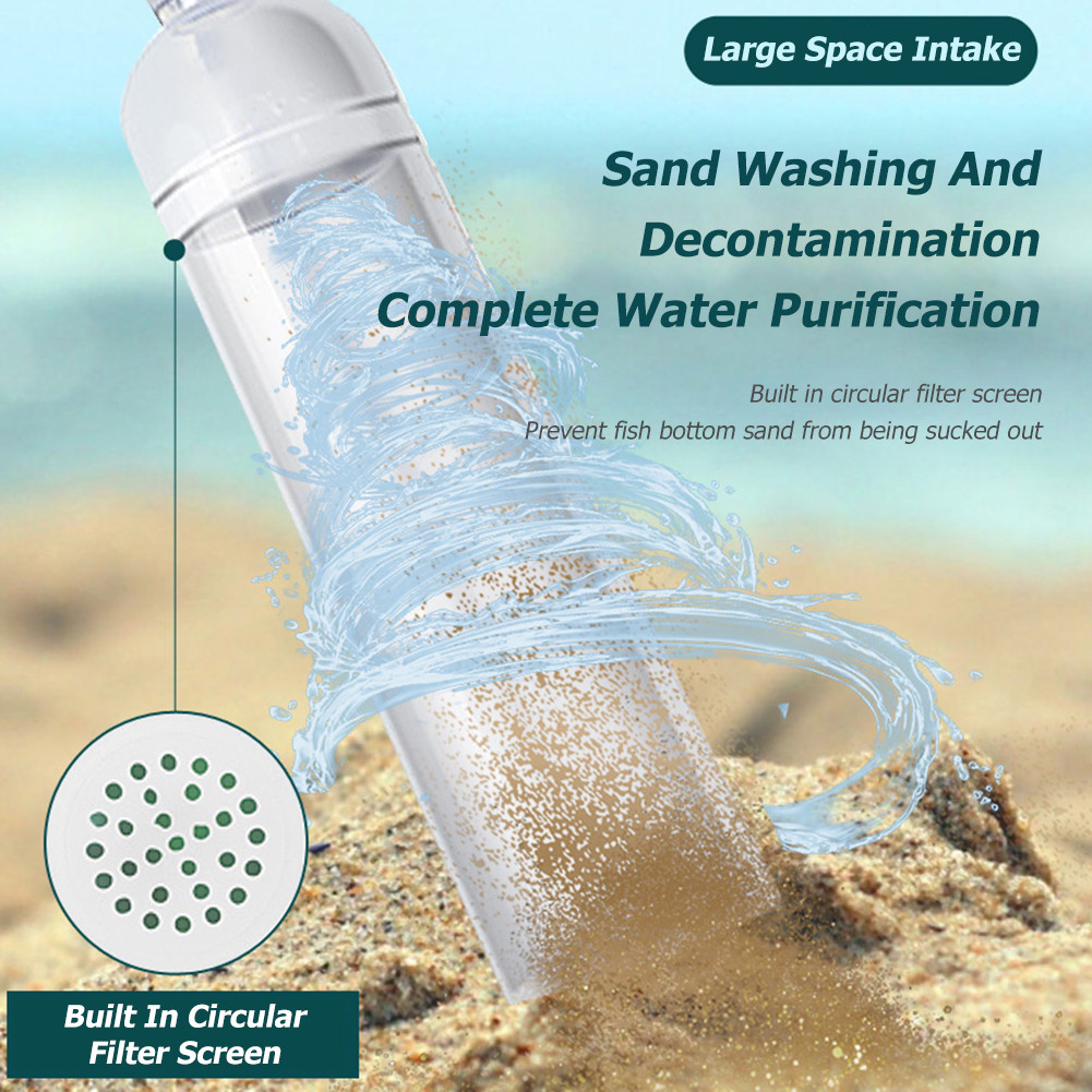 Aquarium Siphon Fish Tank Syphon Vacuum Cleaner Pump Semi-Automatic ...