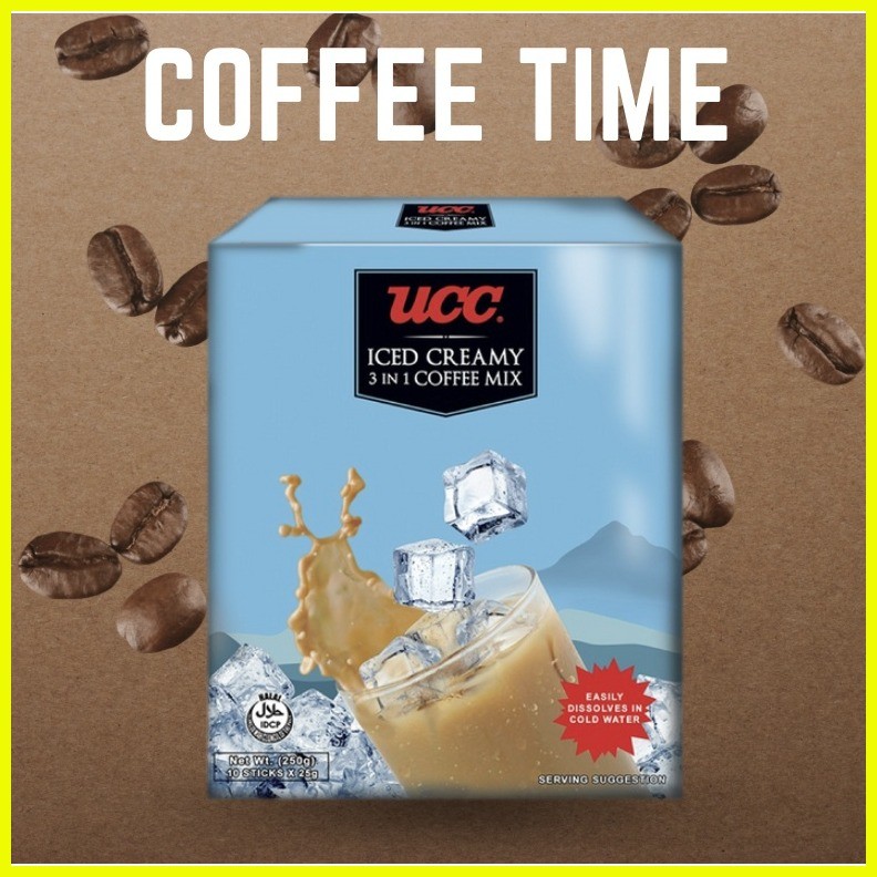 UCC Iced Creamy 3in1 Coffee Mix 250g (10 sticks x 25g) | Shopee Philippines
