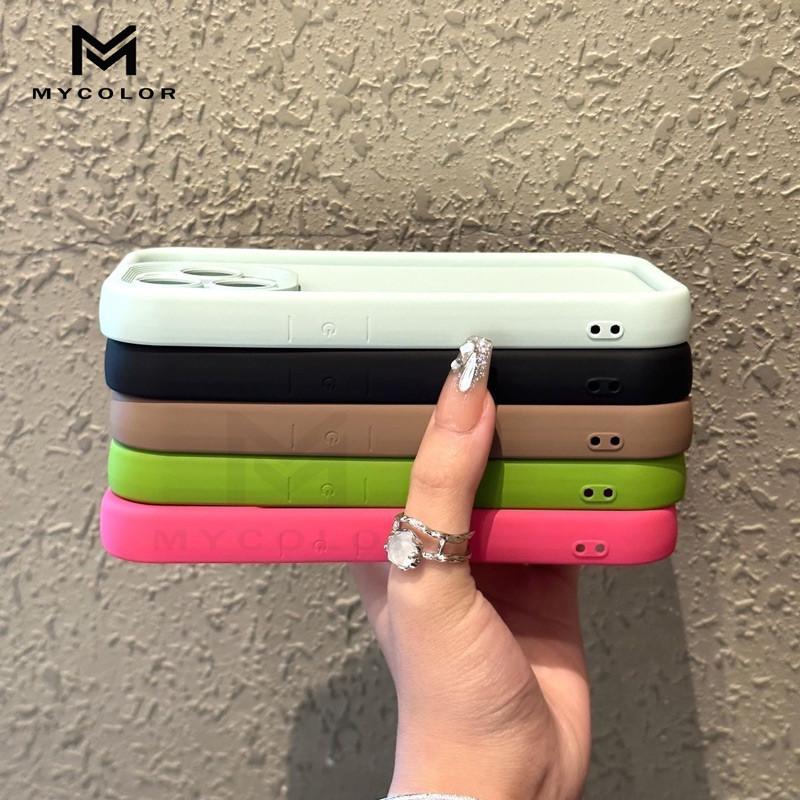 Simple Black Solid Color Case For iPhone 16E 16 15 14 Plus 13 12 11 ...