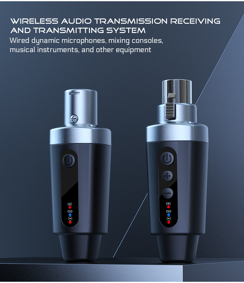 2.4Ghz Wireless Microphone System Transmitter Receiver 48V for Dynamic ...