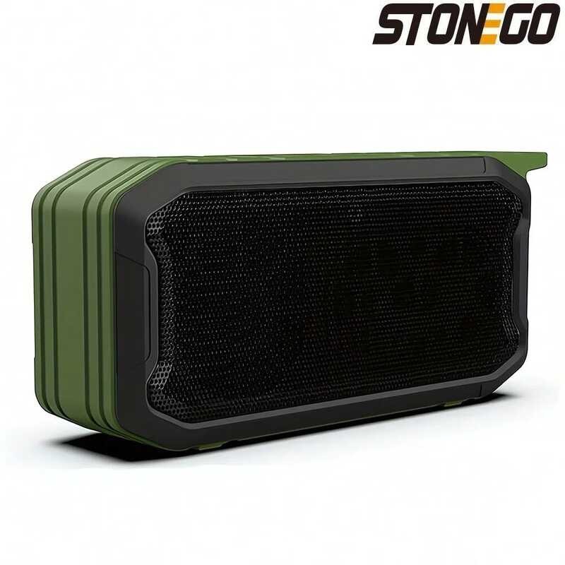 1Pc STONEGO Portable Outdoor Bluetooth Speaker - High Power Subwoofer ...