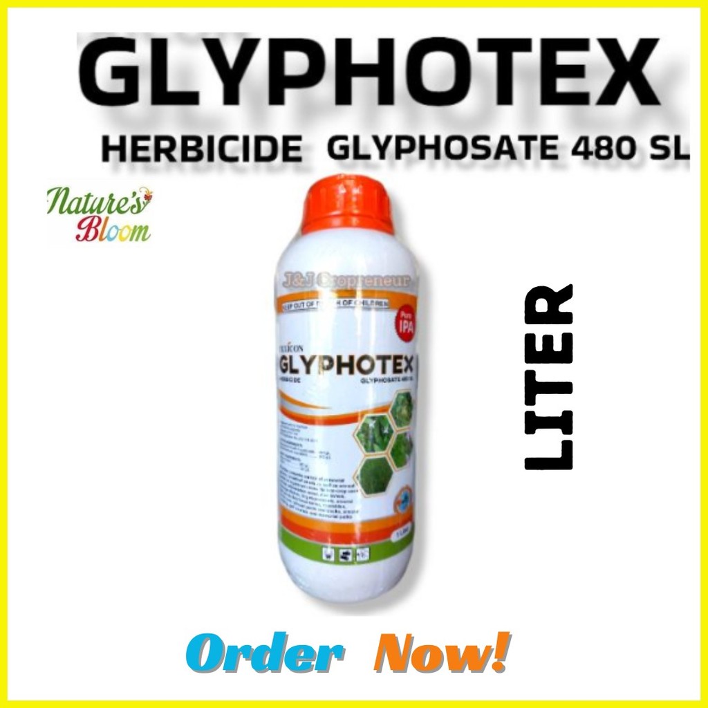 GLYPHOTEX / GRASS ZERO / TRIPLE 8 HERBICIDE GLYPHOSATE 480 SL (1 LITER ...