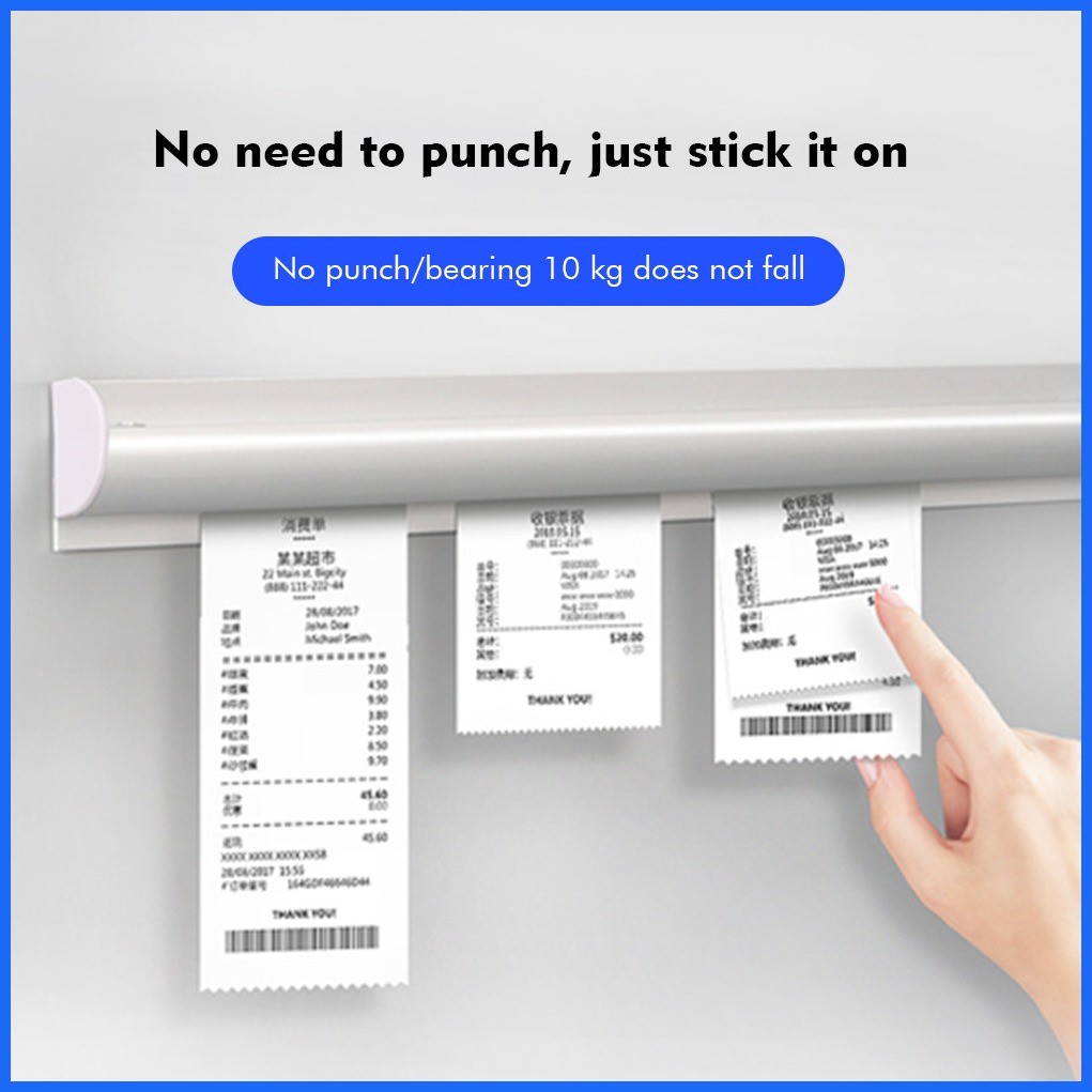 HL Premium Aluminum Kitchen Menu Clip Holder Receipt Clip No Punching ...