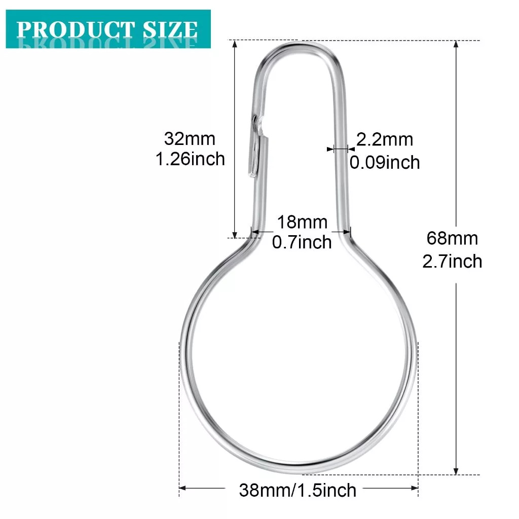 【Versatile】50/100pcs Metal C Ring Hook Gourd Type Hook with Lock ...
