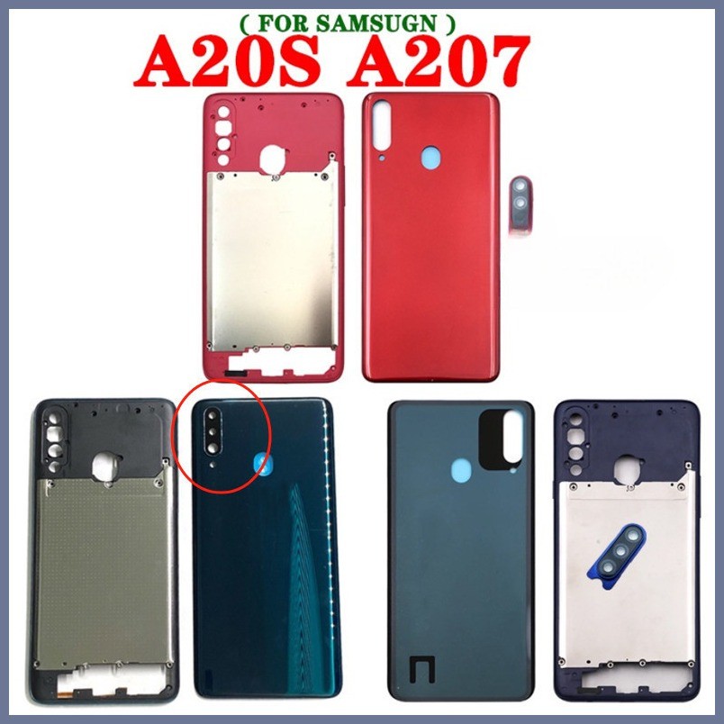 ∇ Frame Back Housing For Samsung Galaxy A20s A207 A207F A207M Middle ...