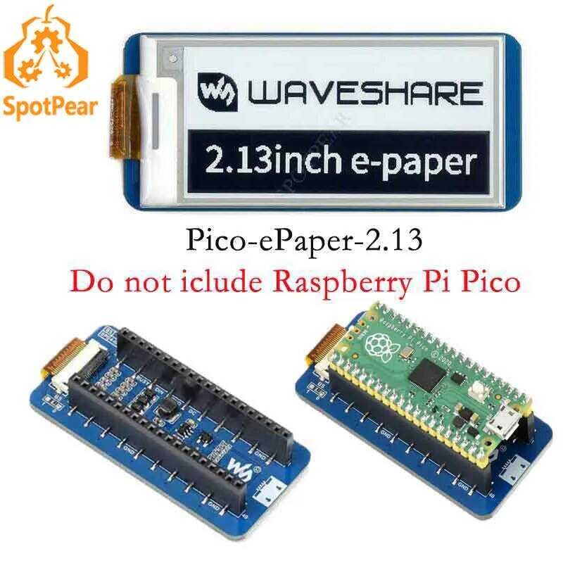 Raspberry Pi Pico 2.13Inch E-Paper E-Ink Display Module 250×122 Black ...
