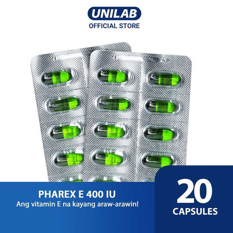 UNILAB Pharex® 400 IU 20 Tablets - Ang Vitamin E Na Kayang Araw-Arawin ...