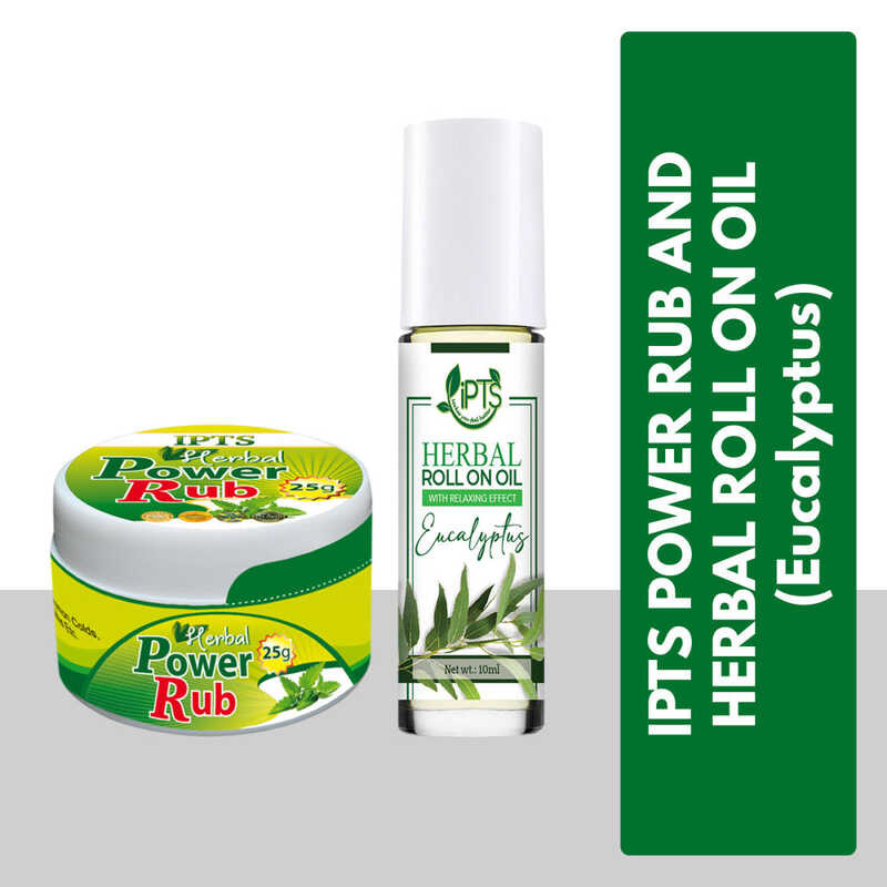 IPTS Herbal Power Rub & Roll On Oil EUCALYPTUS 3 | Shopee Philippines