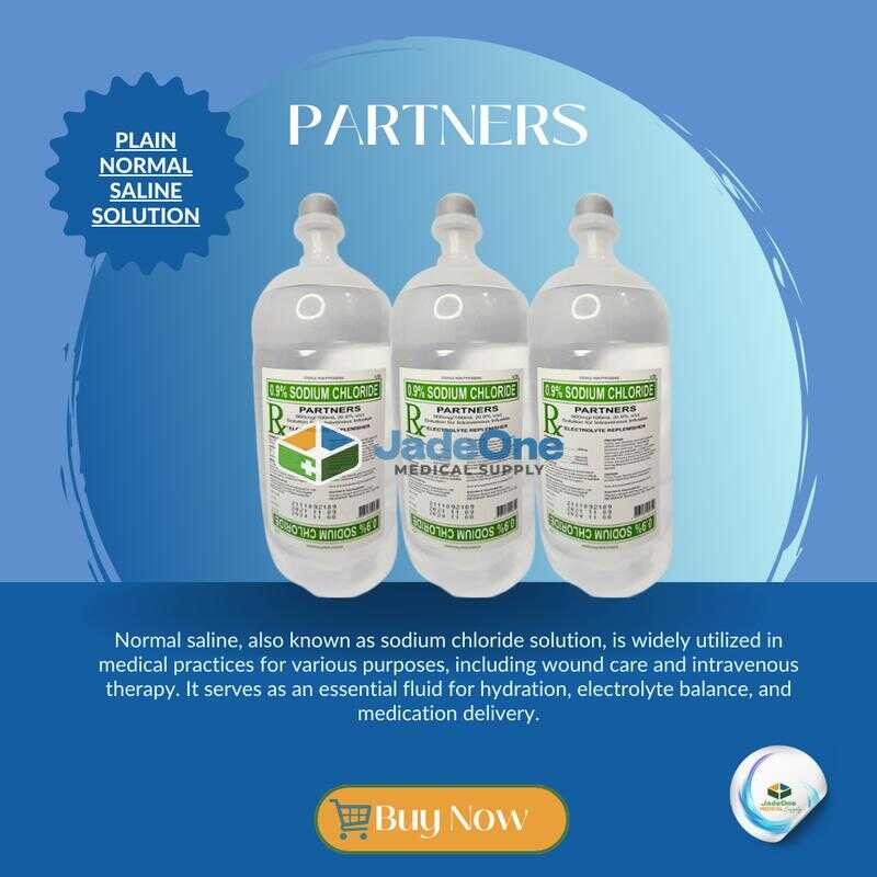 PARTNERS PNSS For Wounds And Infusion 0.9 - Sodium Chloride 500Ml/250Ml ...