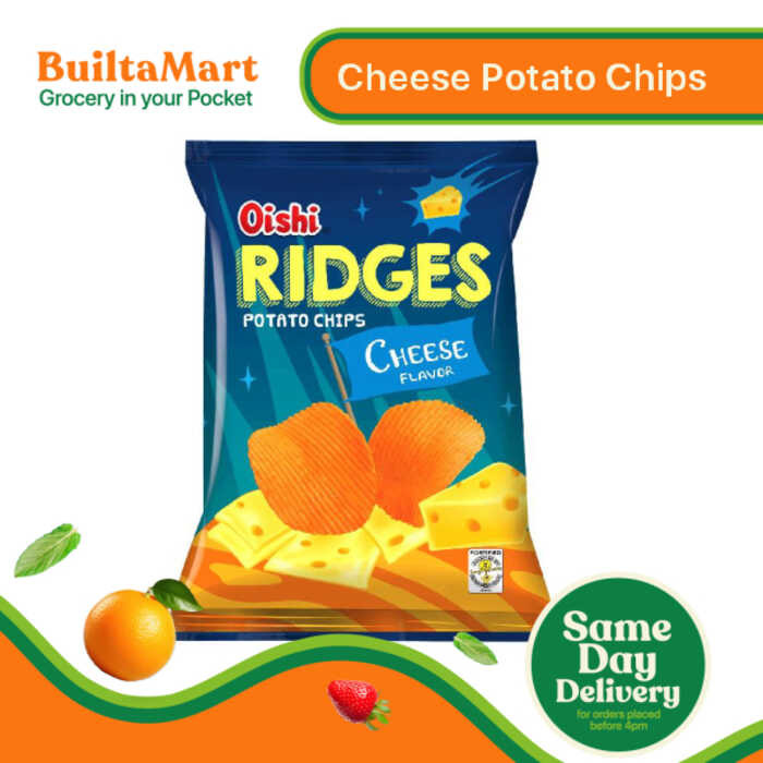 Oishi Ridges Cheese Potato Chips (60G) CWY | Shopee Philippines