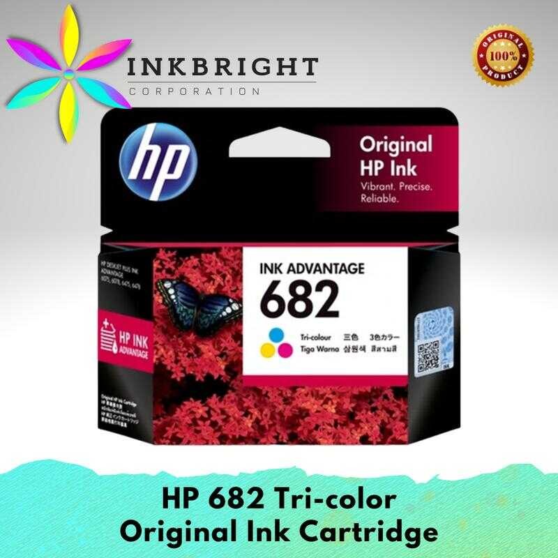 HP 682 Tri-Color Original Ink Advantage Cartridge (682C Hp682c) 76A 75F ...