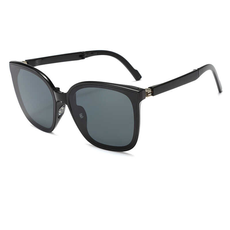 Nylon TR Folding Sunglasses Square Men's High-end UV Protection Driving ...