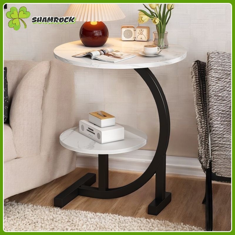 Nordic Coffee Table Double Layer Simpletea Table Corners Small Table ...