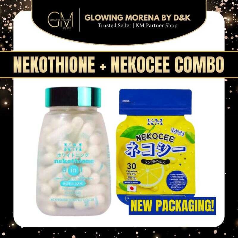 99 BUNDLE Nekothione 60 Capsules + Nekocee 30Capsules KM Rosy Glow ...