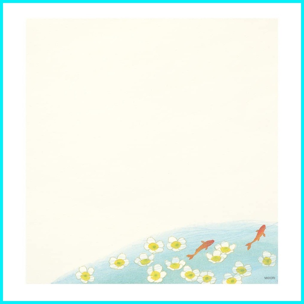 Midori Stationery Paper Series Summer Letter 4 Patterns Waterside ...