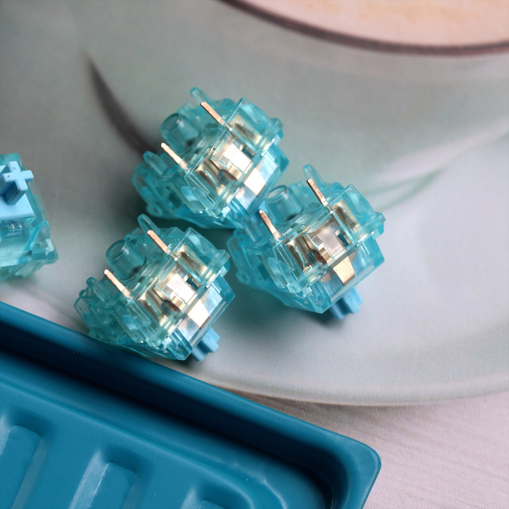 KTT Blue Tears Switch Silent Customed 5 Pin Linear Hot Swappable with ...