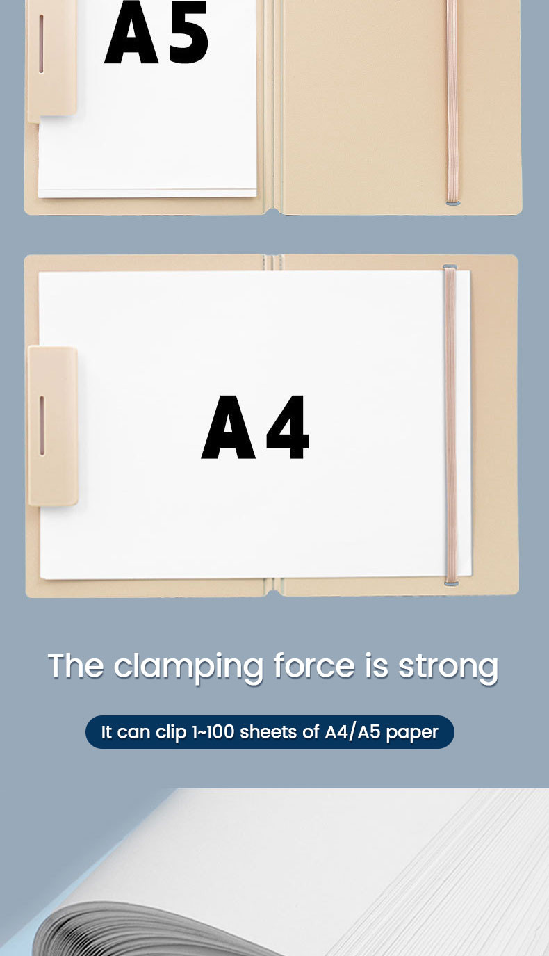 Foldable Clipboard Folder A4 to A5 Portable Clip Board Paper Storage ...