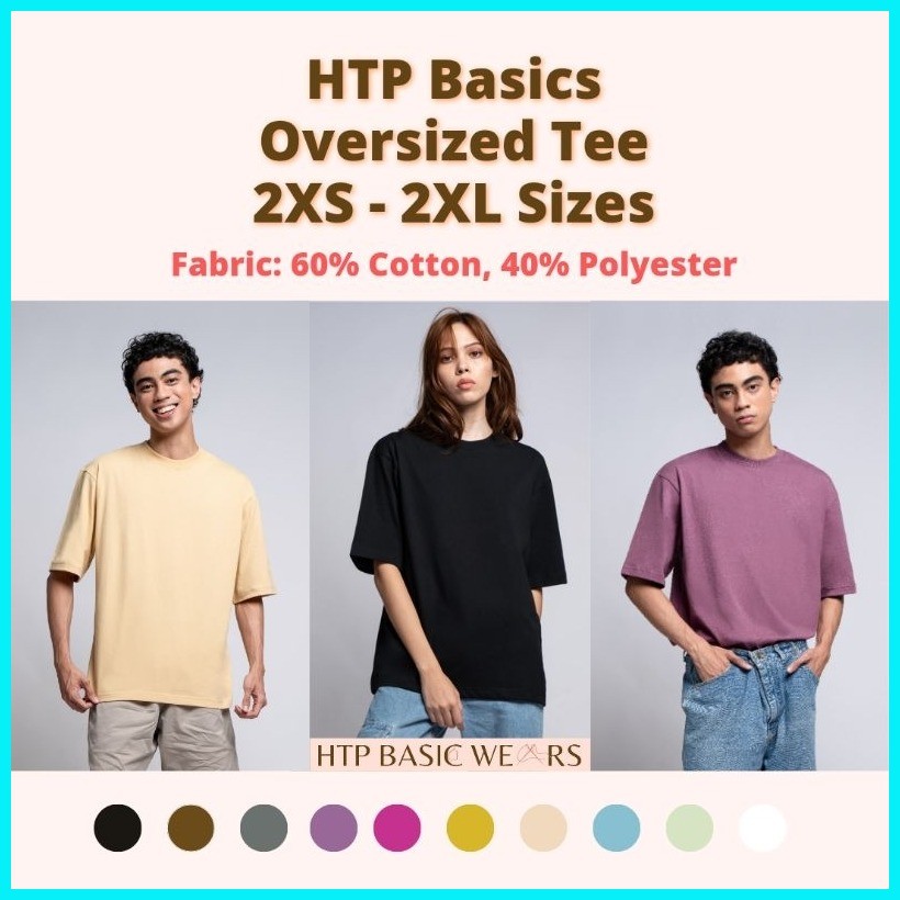 HTP Basics Oversized Tee (Unisex) | Shopee Philippines