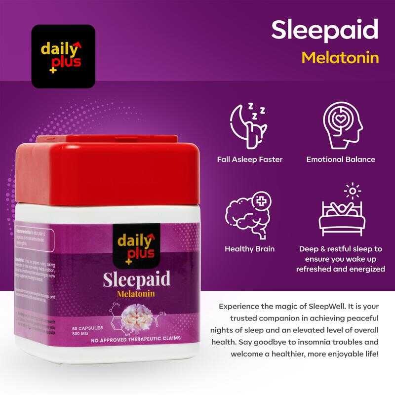 Daily Plus Sleepaid 60 Capsules Most Natural Way To Get A Good Night ...