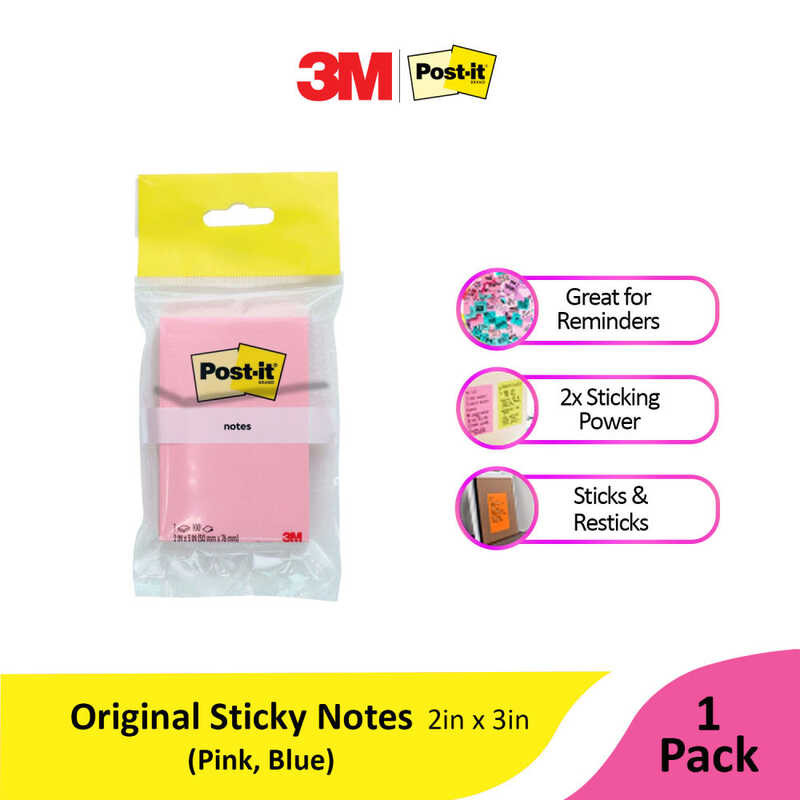 3M Post-It Notes 656 2X3 100 Sheets Mp6561mp, Mp6561cb 379 | Shopee ...