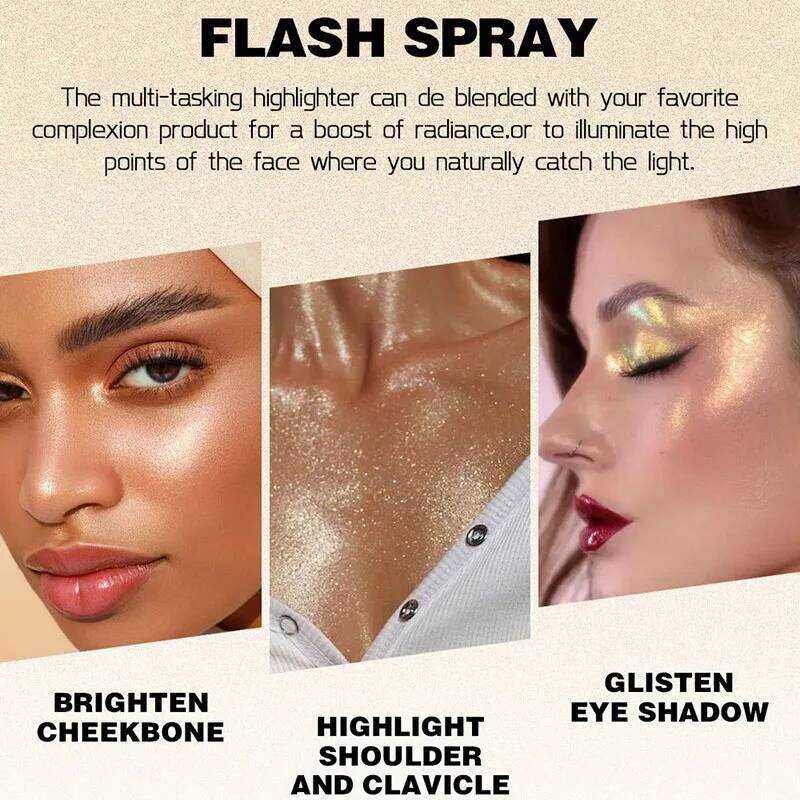 High Dia Gloss Glitter Spray Highlighter Brighten Polarization Fairy ...